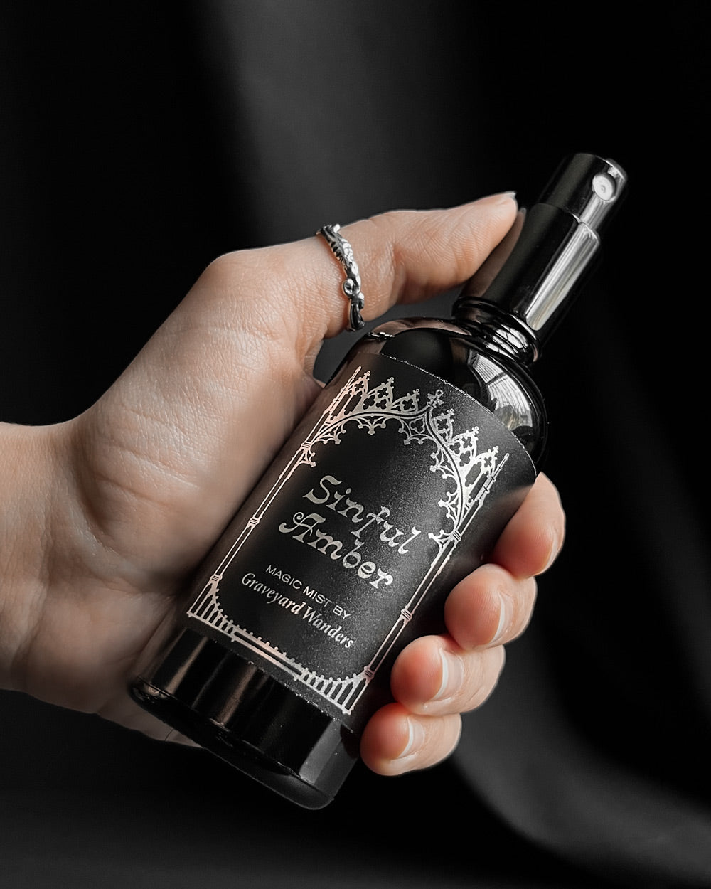 Sinful Amber ~ Perfume Mist (Amber & Soft Florals) – Graveyard Wanders